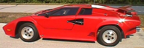 1986 Lamborghini Countach Red Replica